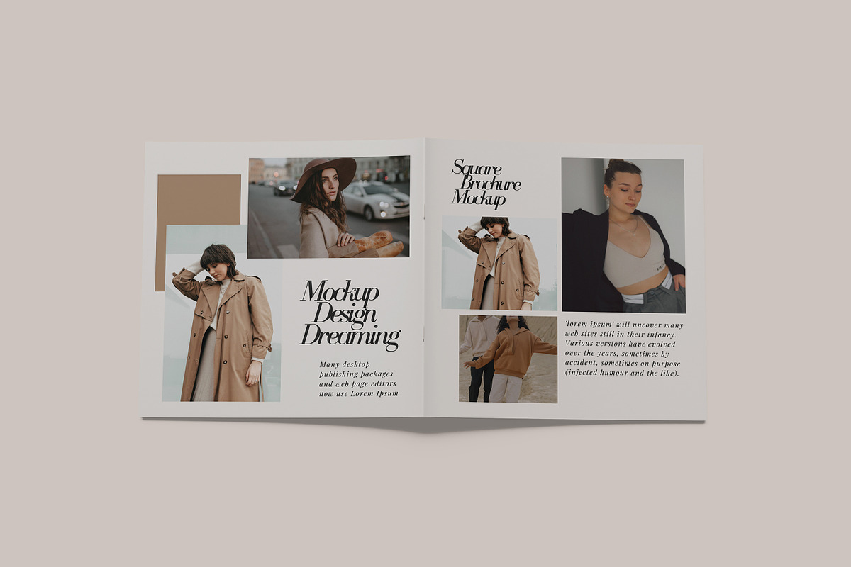 Square Magazine/Brochure Mockup