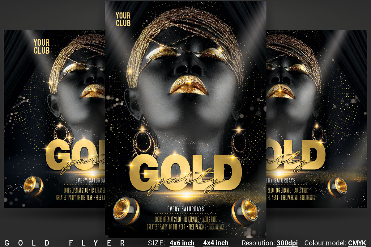 Gold Flyer, a Flyer Template by Artolus