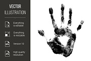 Human hand print | Graphics ~ Creative Market
