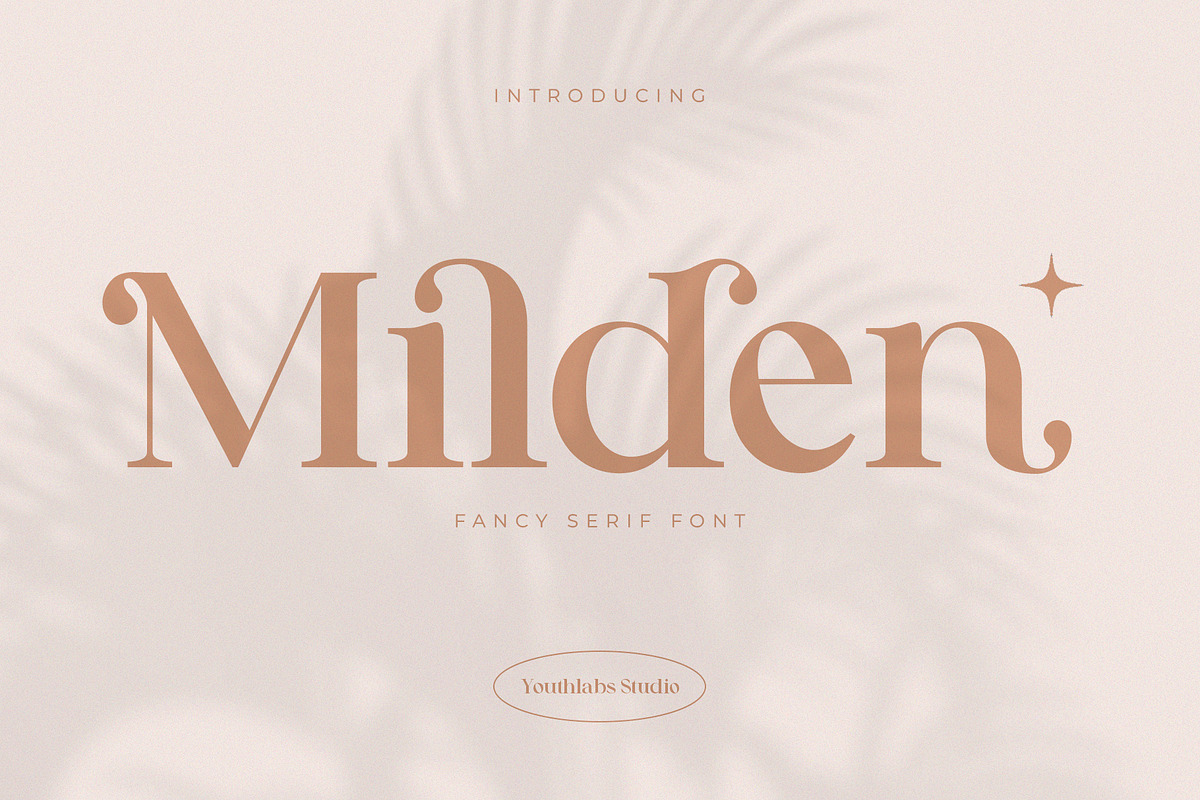Milden | Fancy Serif Font, a Serif Font by Youthlabs Studio