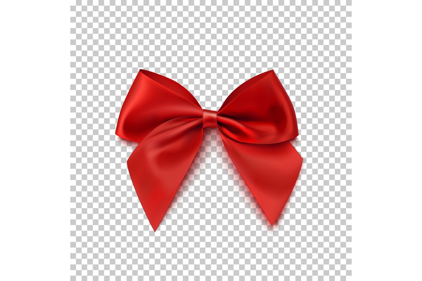 Realistic red bow., an Object Graphic by Aleksandrs