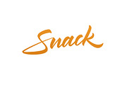 Snack vector inscription | Branding & Logo Templates ~ Creative Market