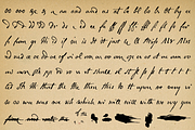 Abigail Adams, a disconnected cursive.
