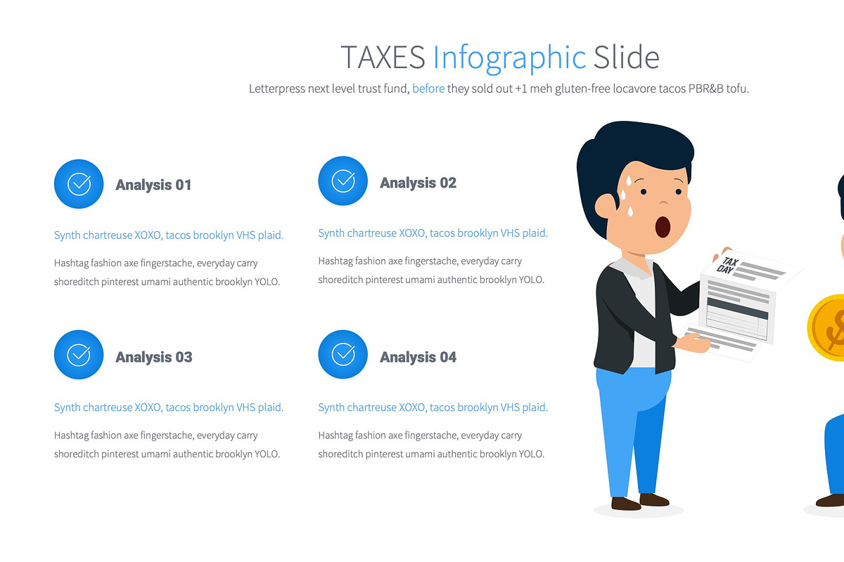 TAXES PowerPoint Infographics Slides, a Presentation Template by Pulsecolor
