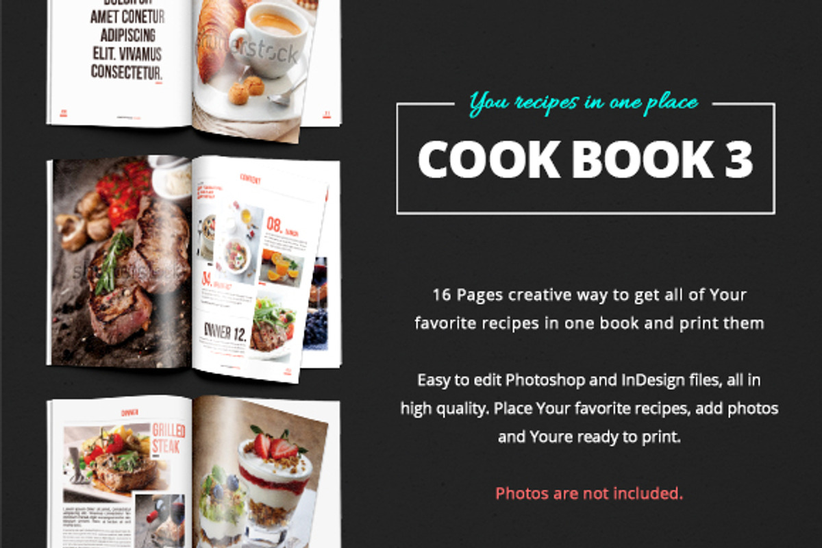 Cook Book - Recipes vol 3, a Magazine Template by pixart_pm