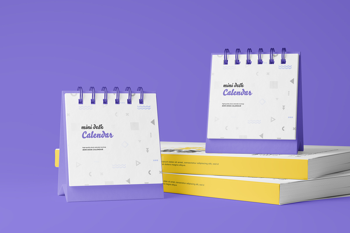 Mini Desk Calendar Mockup, a Product Mockup by Toasin Studio