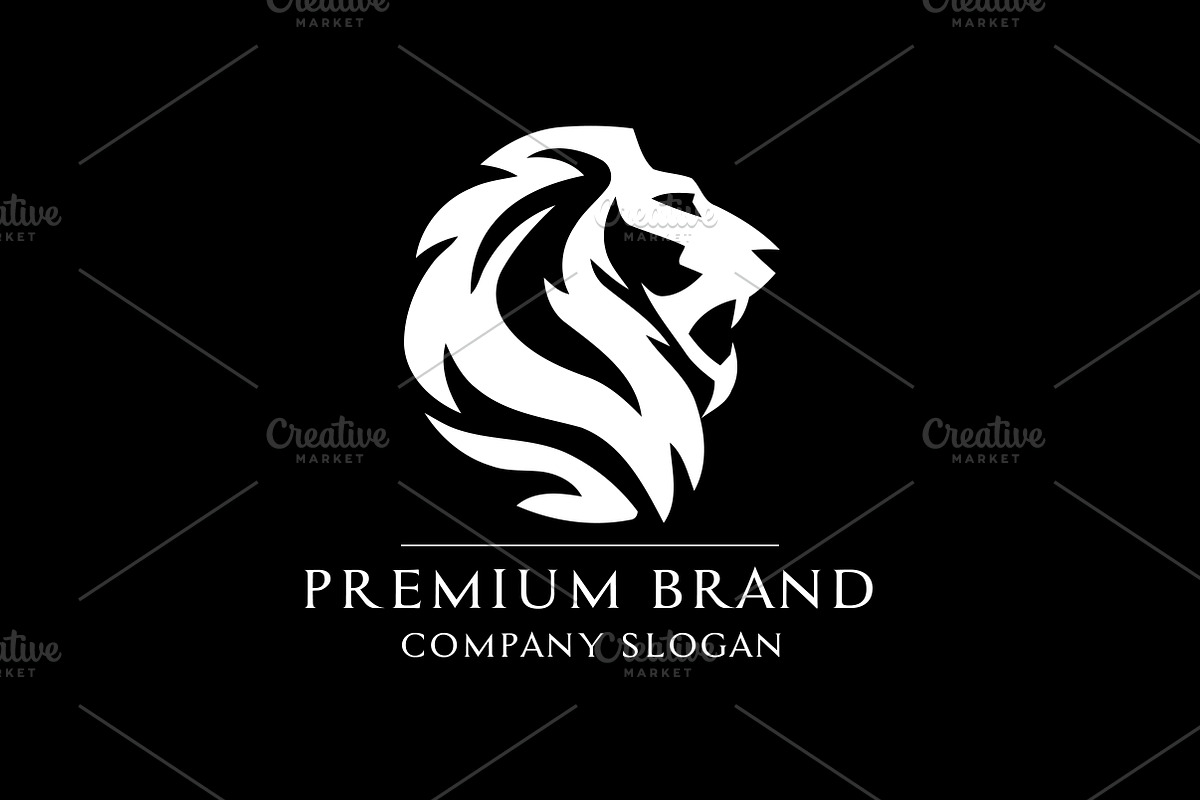 Premium Lion Logo & Mock-Up - Vector, a Branding & Logo Template by ...