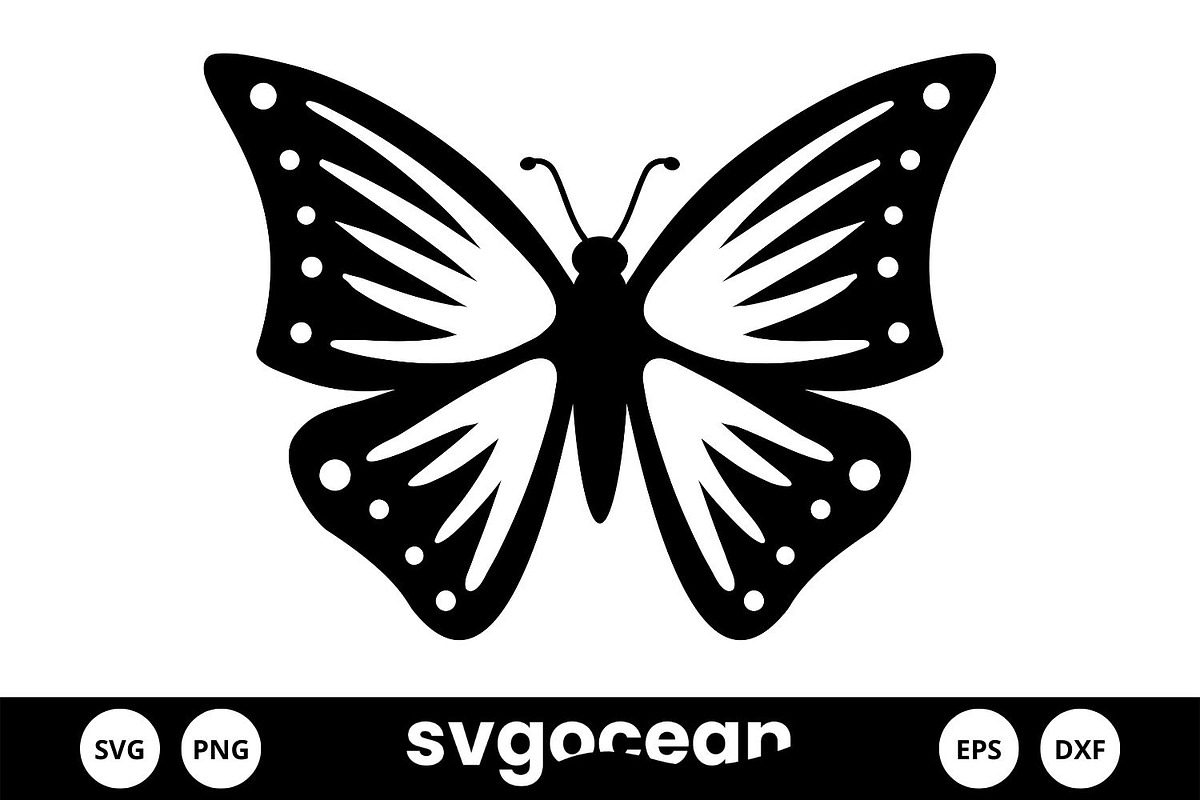 Butterflies Svg Bundle, an Illustration by svgocean | Creative Market