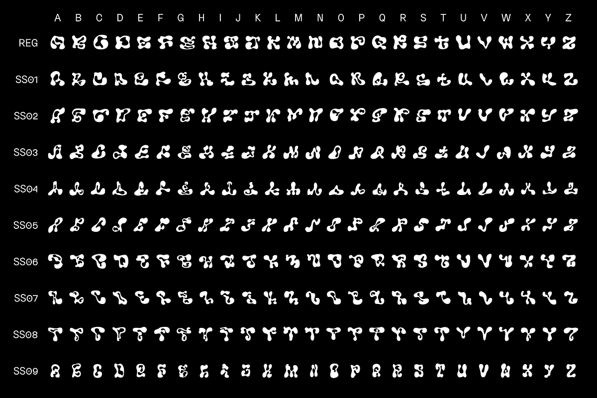 Liquid Type: Wetris Display Font, a Font by That That Creative