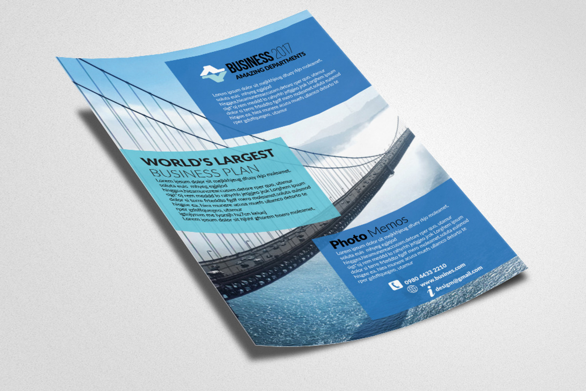 Wide Spread Flyer Psd Template, a Flyer Template by Psd Templates