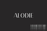 Alodie Sans Serif Font Family Pack