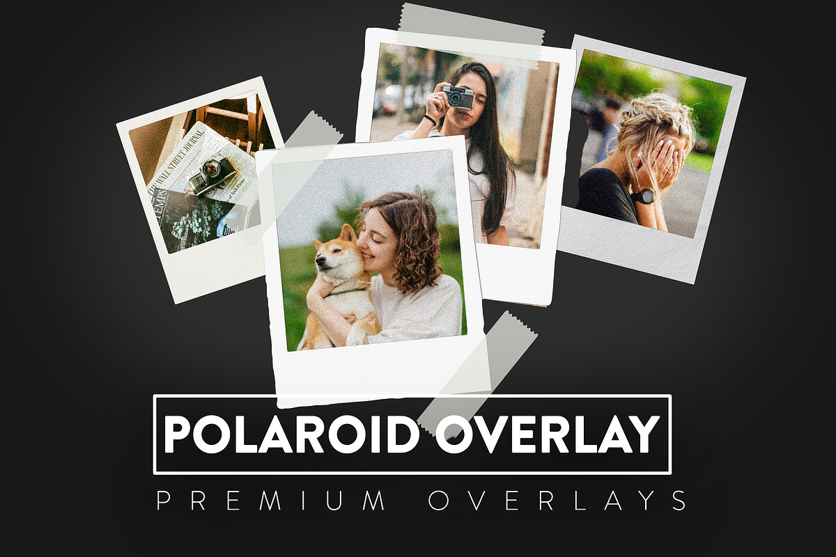 30 Polaroid Digital Overlay, a Texture Graphic by CCPreset