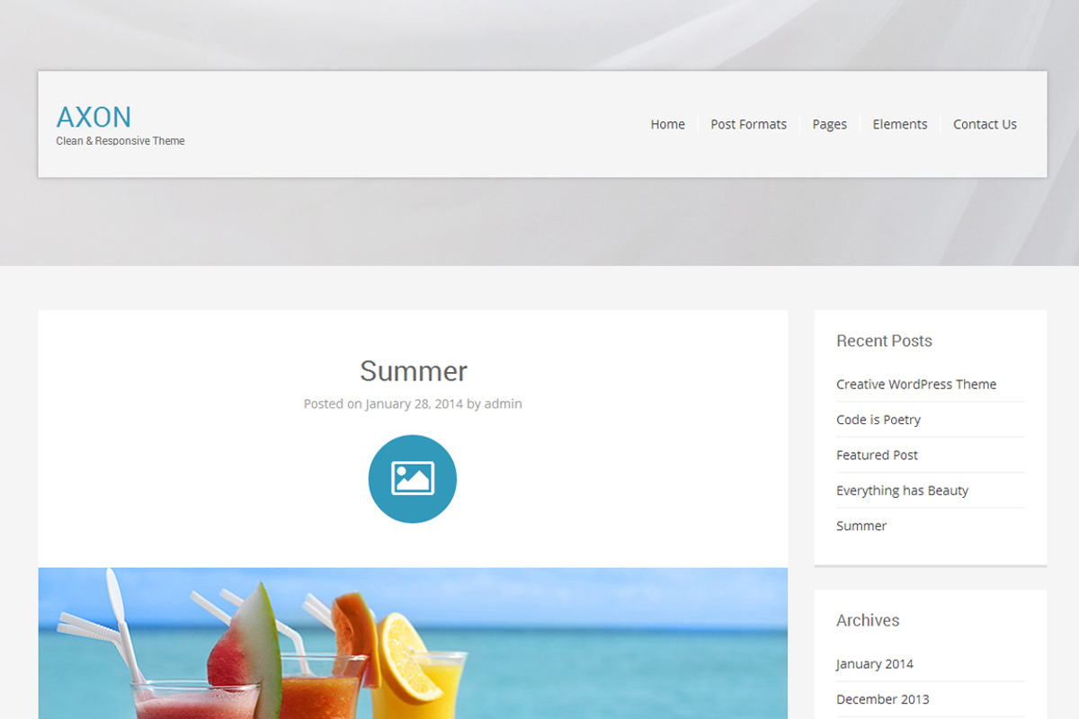 Axon, a WordPress Template by DesignOrbital