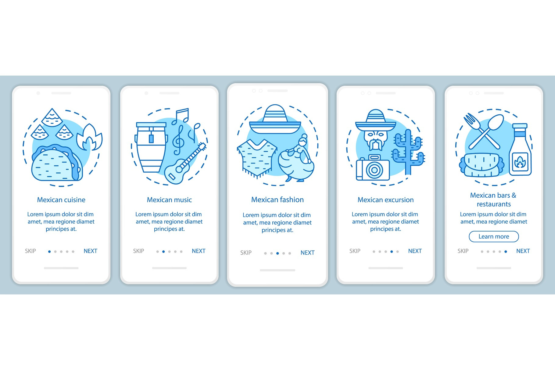 Mexican culture mobile pp pages, a Templates & Theme by bsd studio