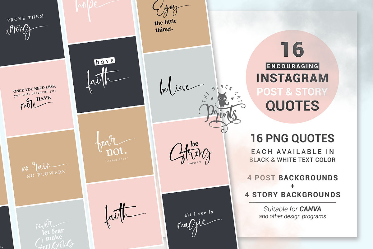 Encouraging Insta Post Story Quotes, a Social Media Template by ...