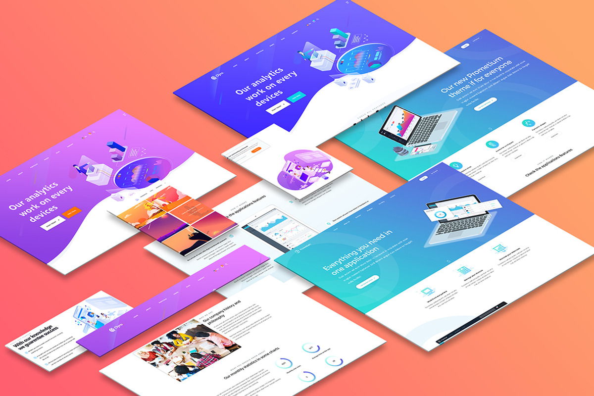 Perspective Screens Mockup, a Device Mockup by KL-Webmedia