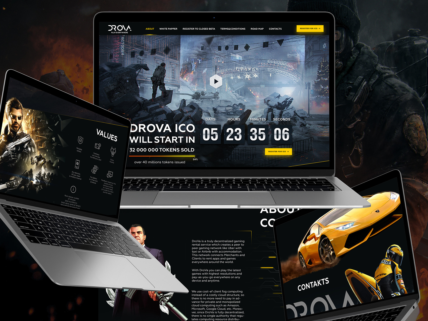 ICO template | Creative Market