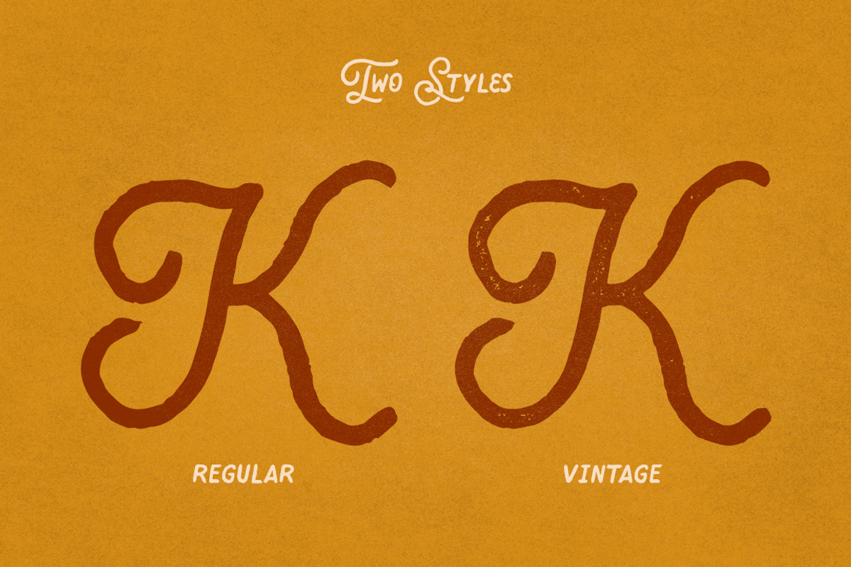 Old Standard • Sans & Script, a Handwritten Font by Vintage Voyage Supply