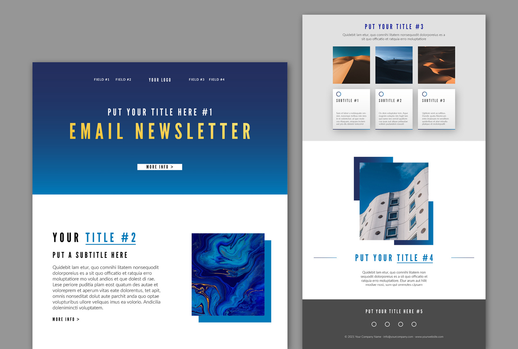 Email Newsletter Layout, an Email Template by tomsarraipodesign ...