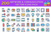 Network and Communication Vector ic, an Outline Icon by Vector Portal