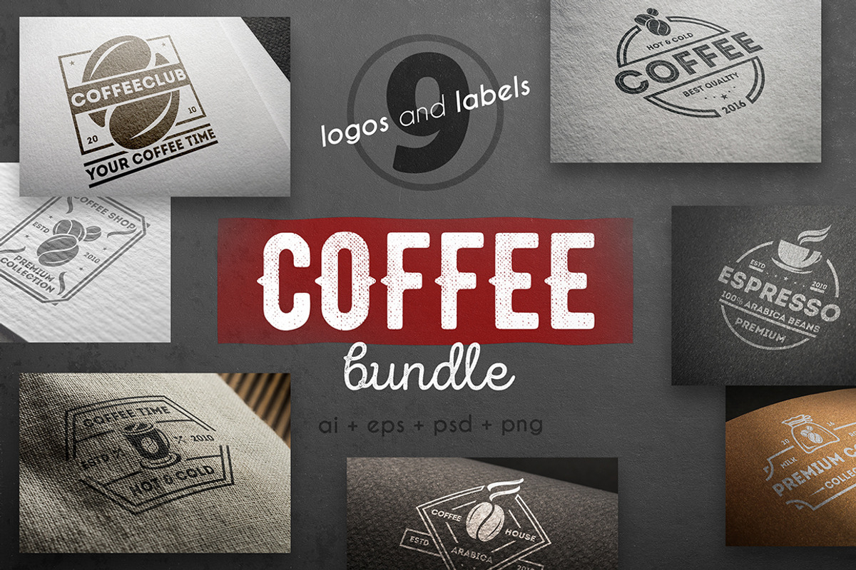 Coffee logo kit, a Branding & Logo Template by Alfazet Chronicles