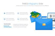 TAXES PowerPoint Infographics Slides, a Presentation Template by Pulsecolor