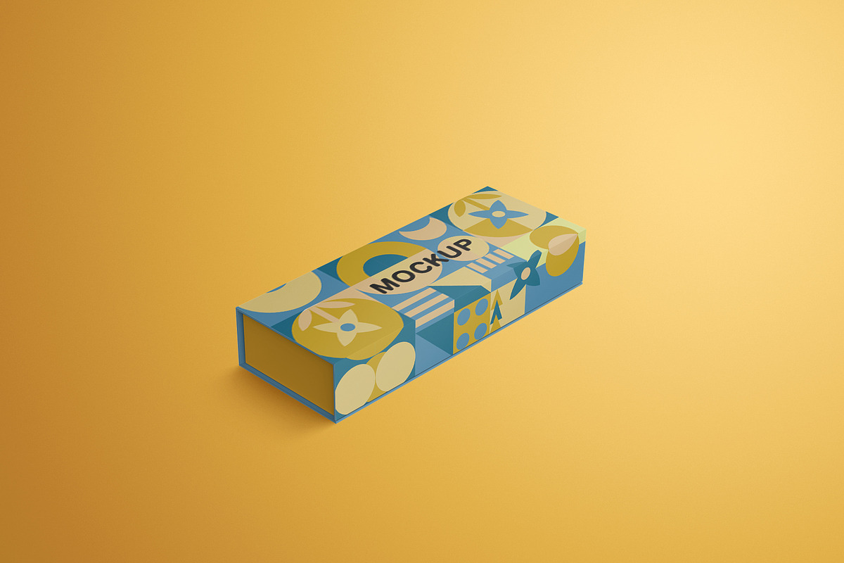 Slim Rectangular Magnetic Box Mockup, a Product Mockup by Sheikhadesign