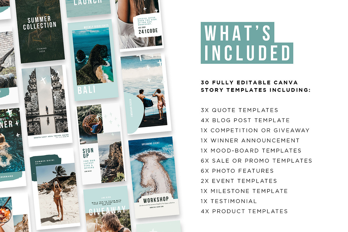 Coast Instagram Story Template, a Social Media Template by Cultive Creative