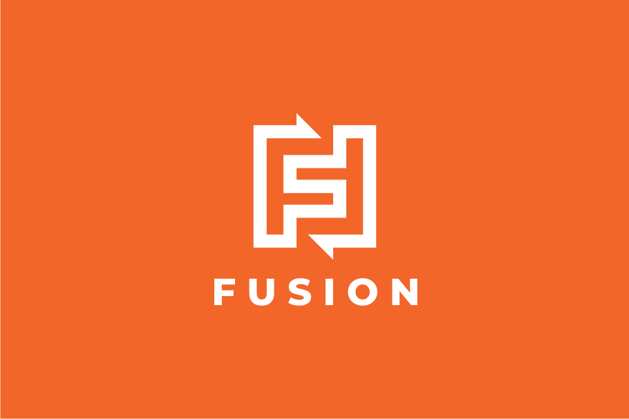Fusion Letter F logo design, a Branding & Logo Template by johnkent