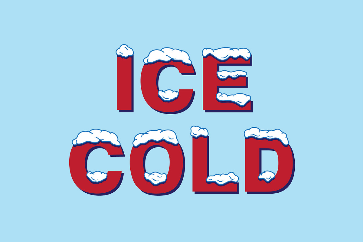 Ice Cold Typeface | ice cold font, ice font, ice machine font ...