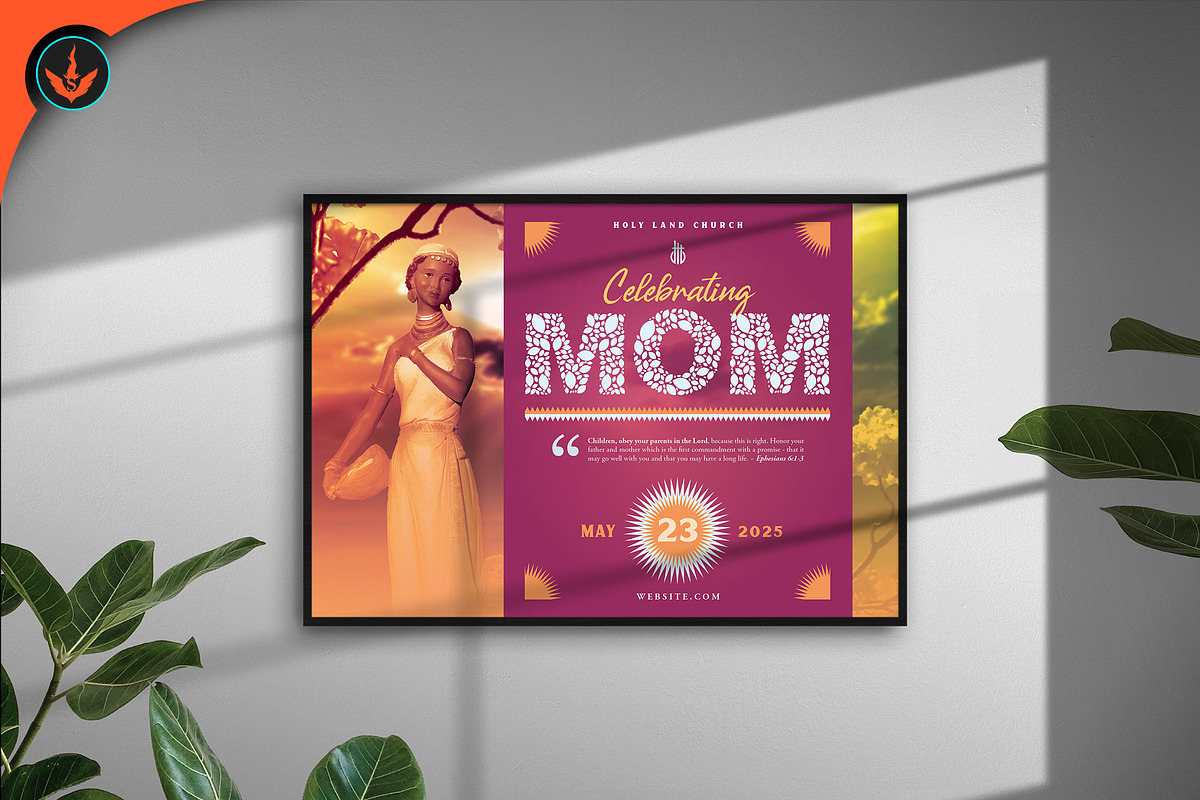 Mother's Day Church Flyer Template 2, a Flyer Template by SeraphimChris