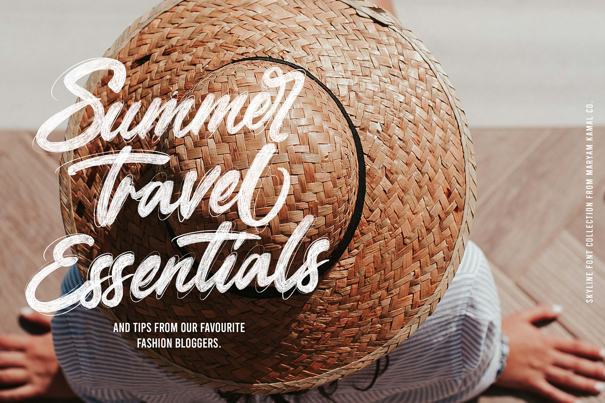 Skyline Script Font Collection, a Script Font by ReveryWorks