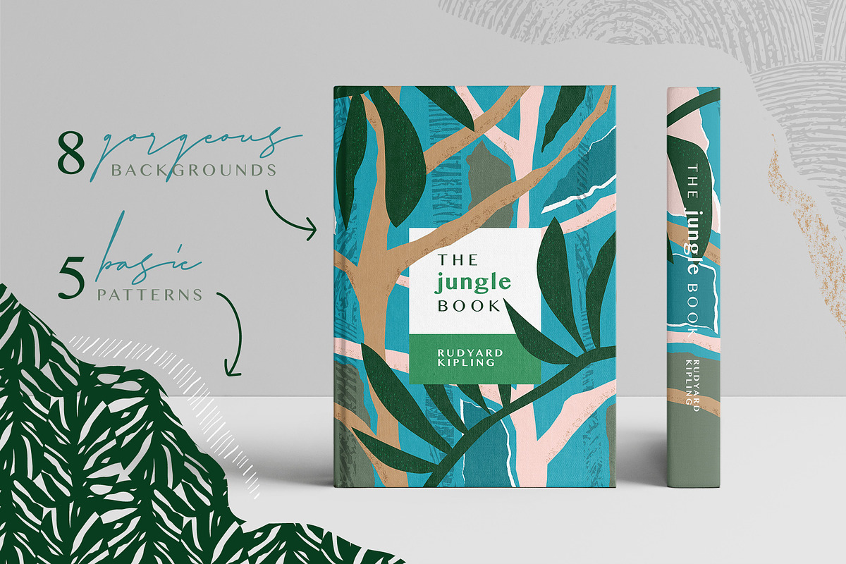 Abstract Collage - Jungle, a Pattern Graphic by Anugraha Design