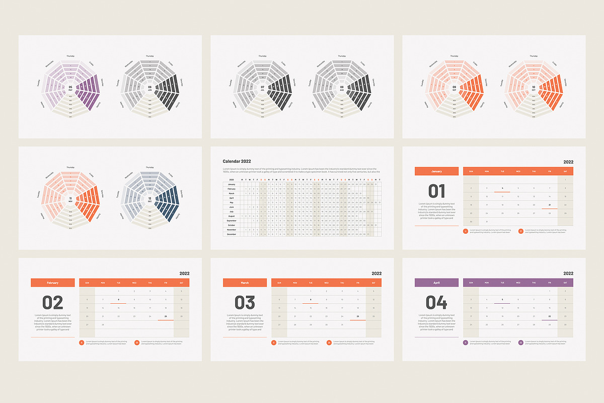 Calendar 2022 for Google Slides