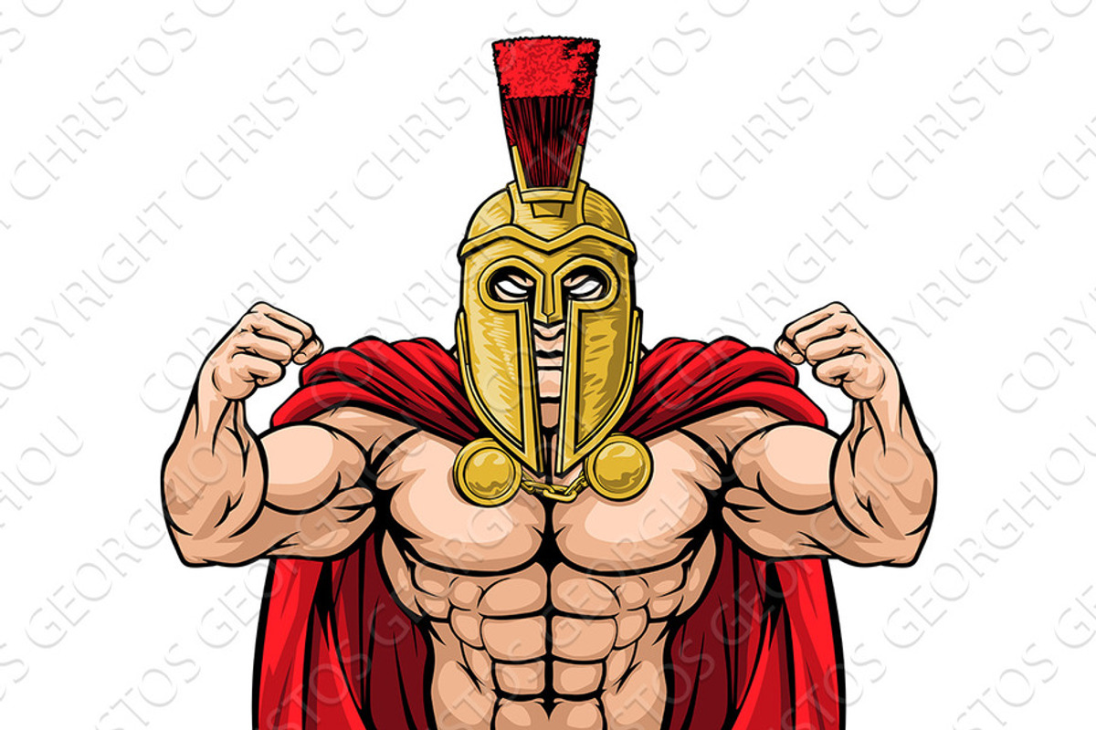 Spartan Trojan Sports Mascot, an Education Illustration by Christos ...