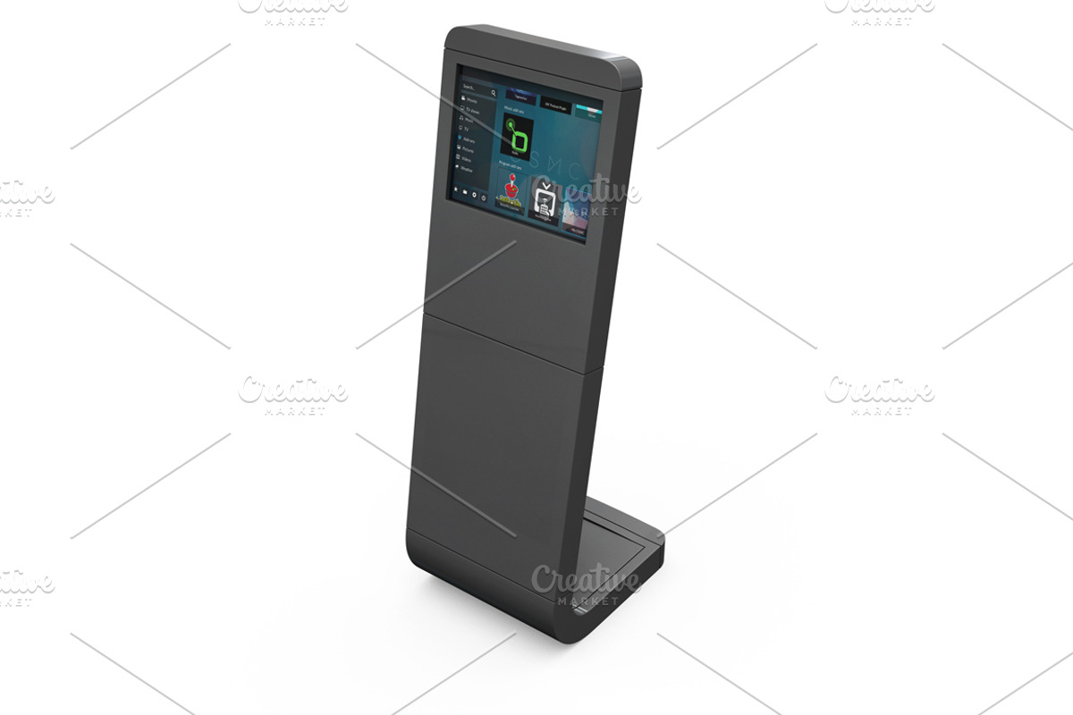 Kiosk Touch Screen Mockup, a Product Mockup by PixelMockup