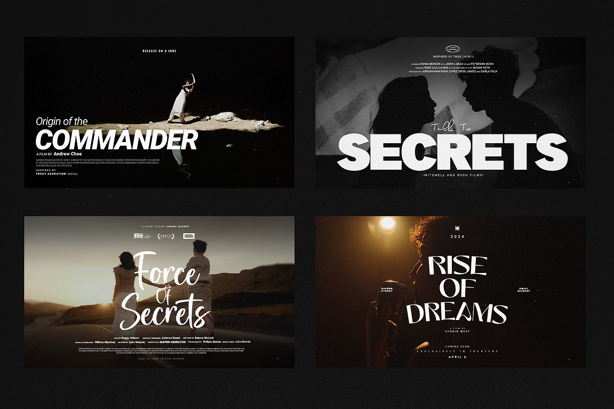 Movie Titles V.4, a Design Template by Pixflow