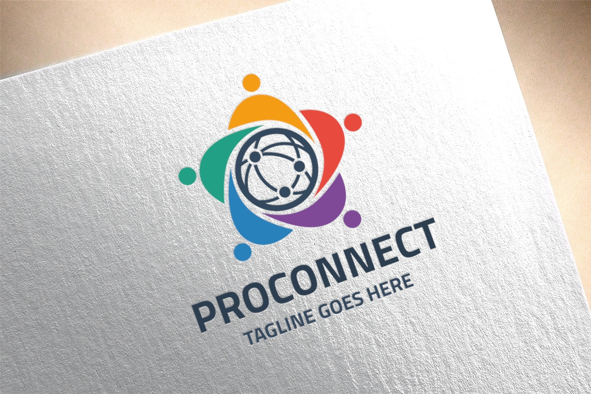 Proconnect Logo, a Branding & Logo Template by Design_Planet