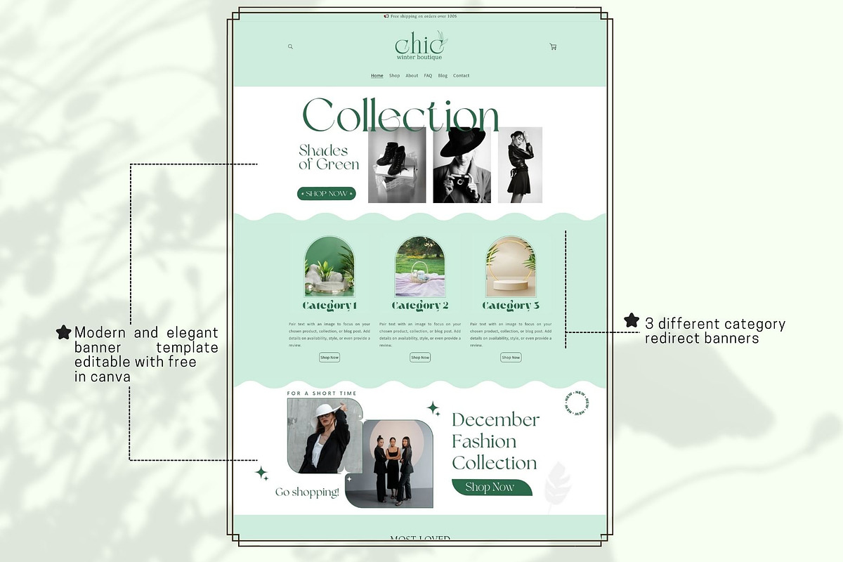 Aesthetic Green Shopify Theme, a Templates & Theme by DaisyStudio