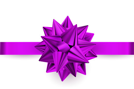 Shiny color satin ribbon on white, a Decorative Illustration by Marinstri