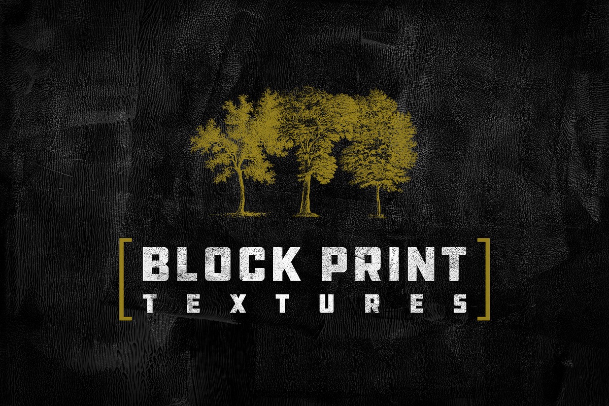 Block Print Textures, a Texture Graphic by Blue Line Design