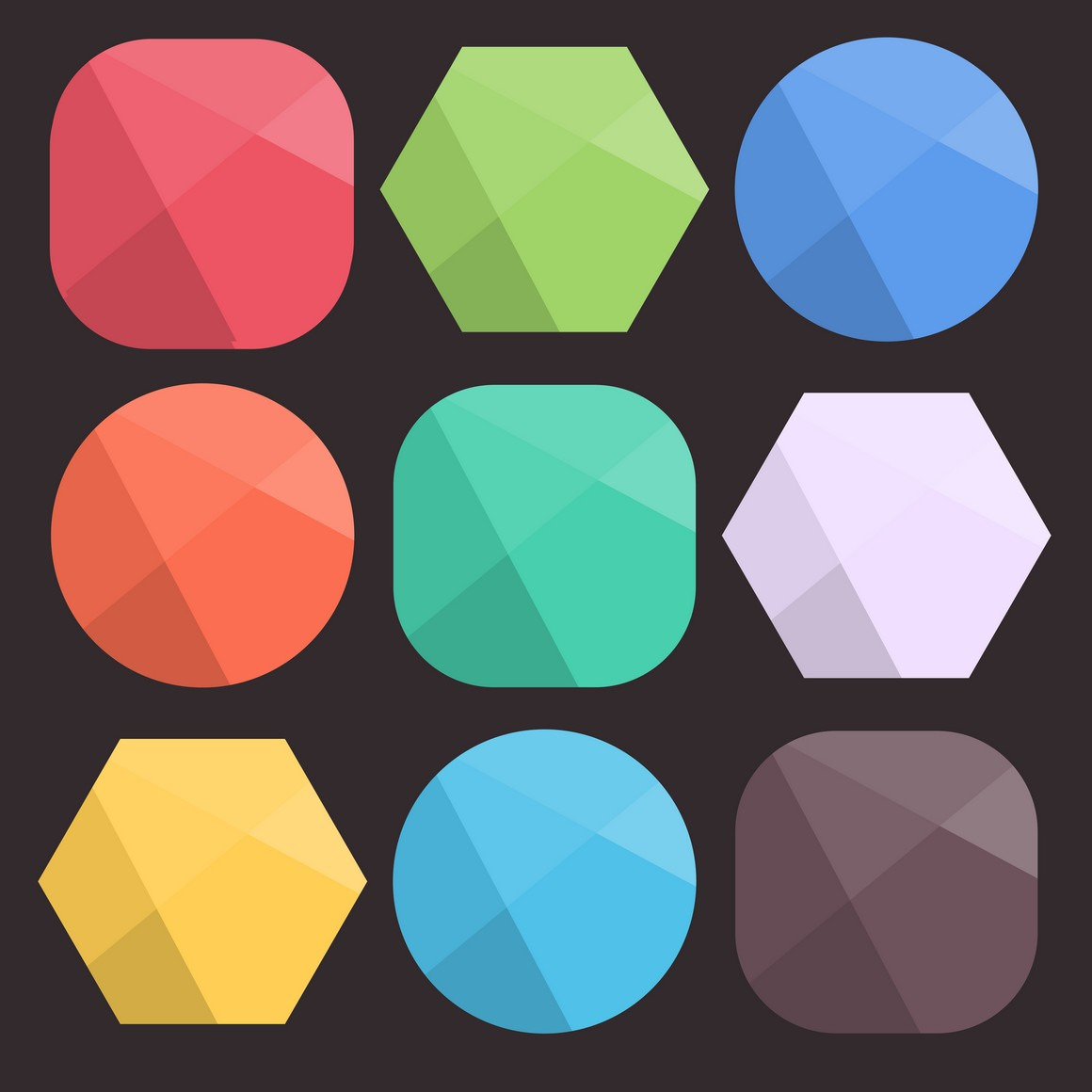 Shapes for Icons, a Templates & Theme by Snitovets