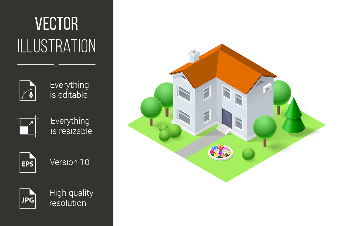 Isometric home, a Graphic by DvargShop