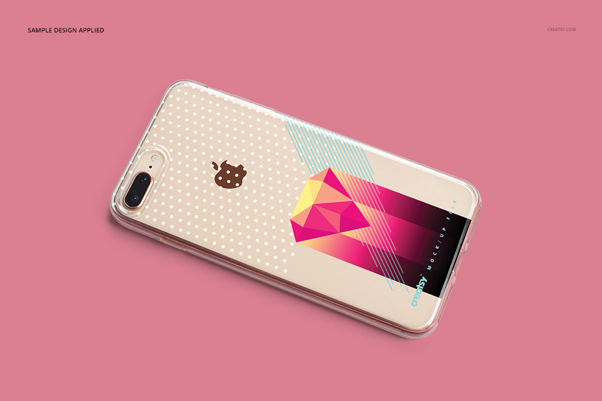 iPhone 8+ Clear Case Mockup Set, a Product Mockup by creatsy5