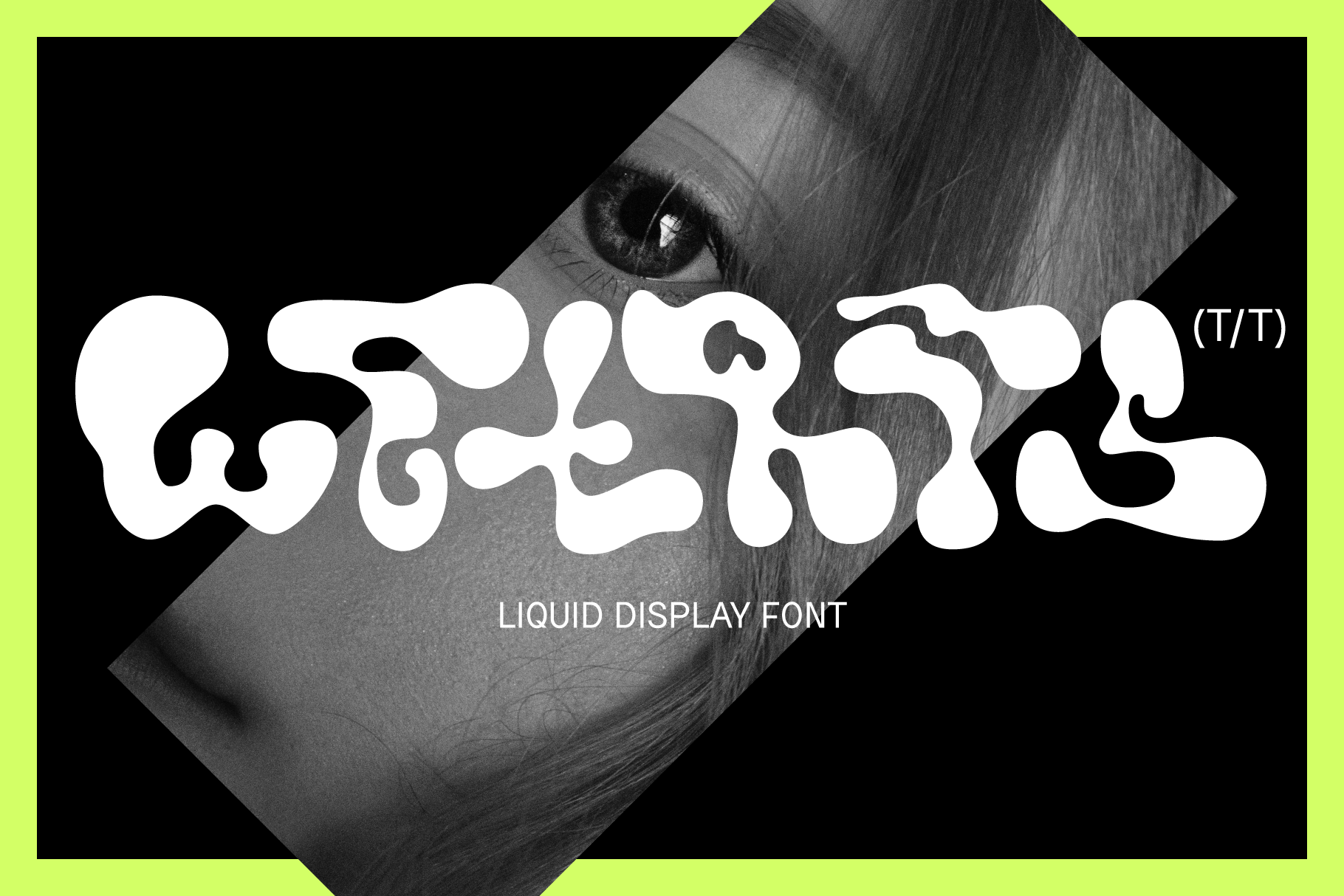 Liquid Type: Wetris Display Font, a Font by That That Creative