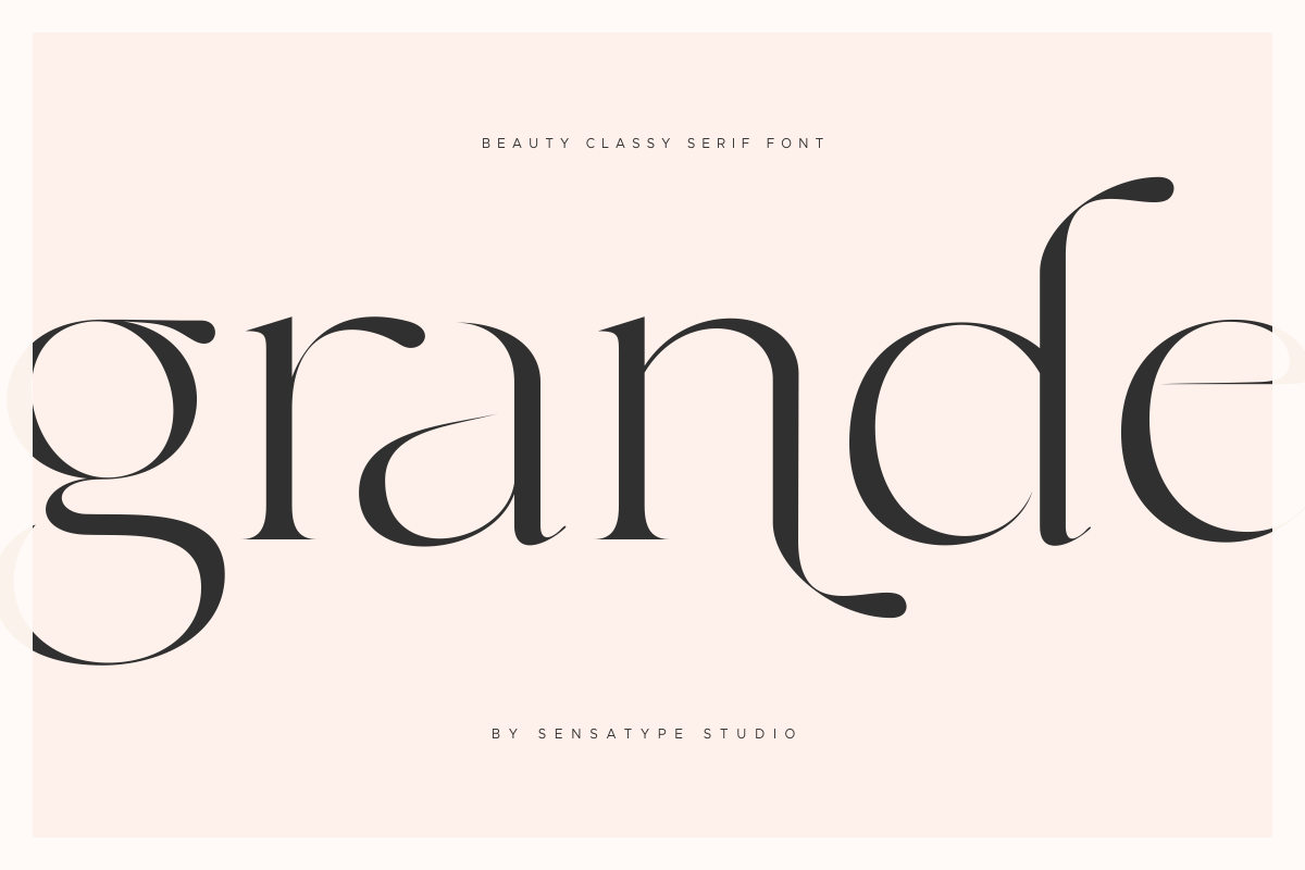 grande - beauty classy serif font