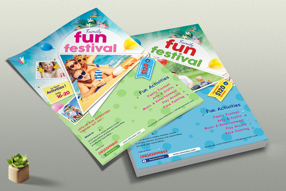 Family Fun Day Flyer, a Flyer Template by ThemeDevisers