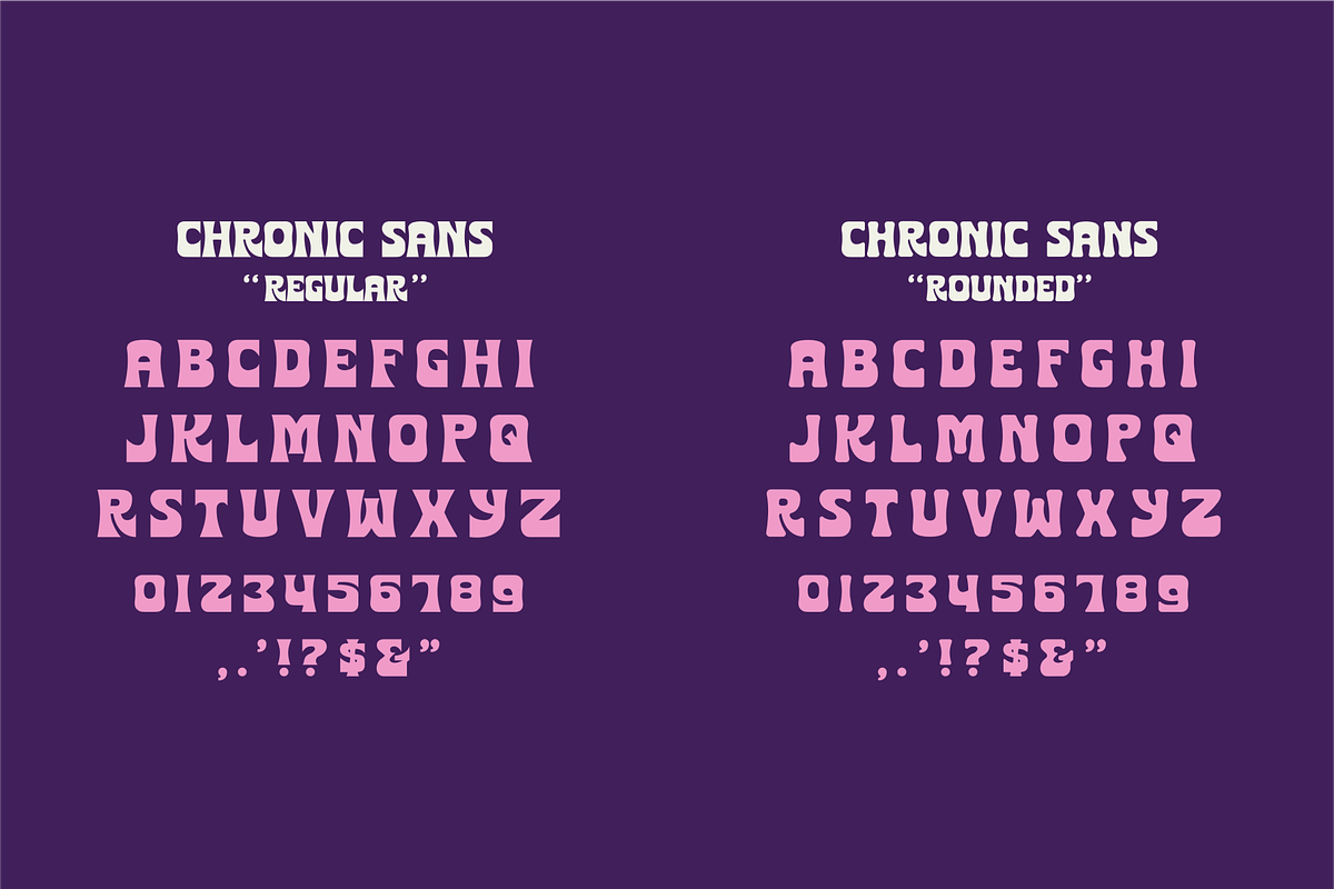 Chronic Sans Font Family, a Font by Brethrendesignco