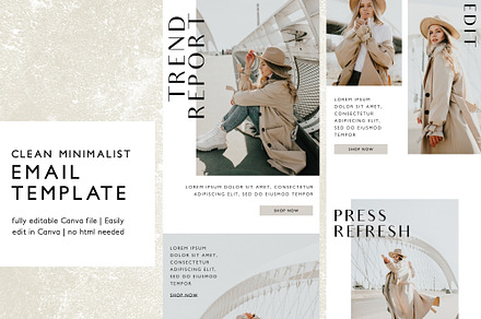 Minimalist Fashion Email Template, an Email Template by KikiBunnyCreative