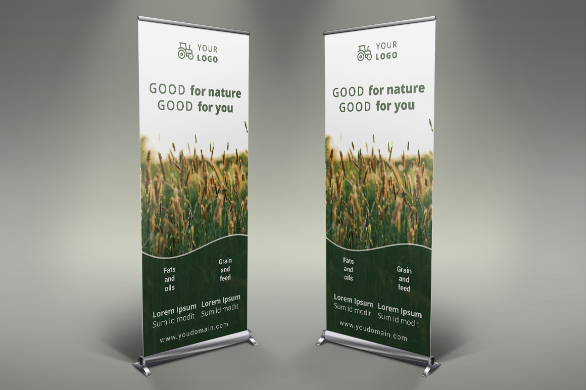 Agriculture - Roll Up Banner, a Presentation Template by Creatricks